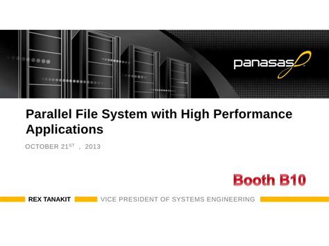 Pdf Parallel File System With High Performance Applications