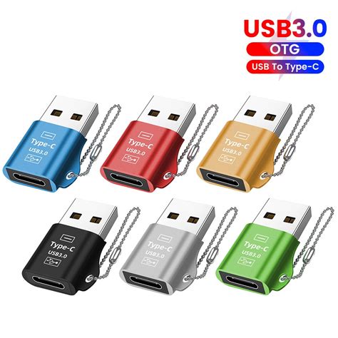 อะแดปเตอร์แปลง Usb 3 0 Type C ชาร์จเร็ว Usb ตัวผู้ เป็น Type C ตัวเมีย Usb Type C Otg Shopee