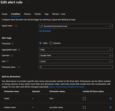Create Alerts In Azure When Indexer Fails In Azure Search Stack Overflow