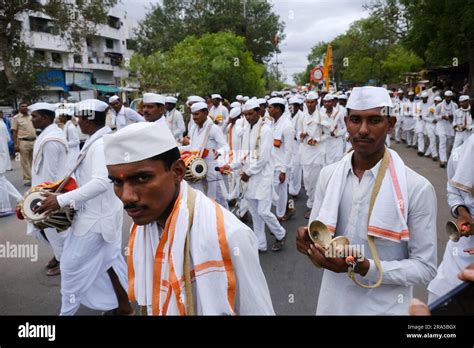 24 June 2023 Solapur India Shegaon Gajanan Maharaj Palkhi Sohala