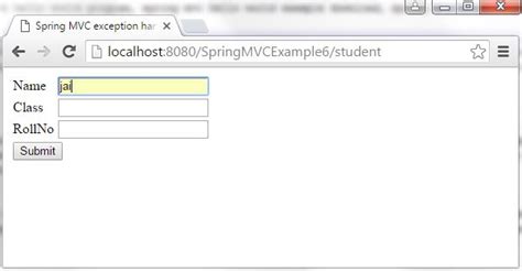 Spring MVC Exception Handling Tutorial W Schools