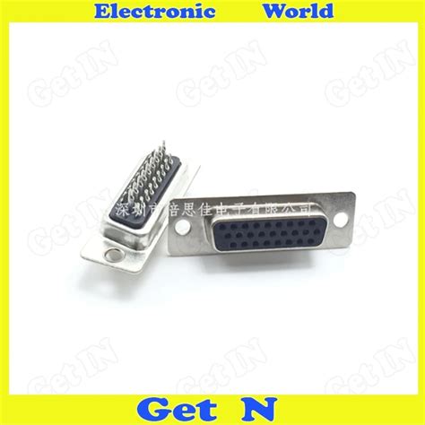 20pcs 26 Pin D SUB HDB26 Male Female Socket 26 Pack Solder Type Connector High Quality 3 Rows DB