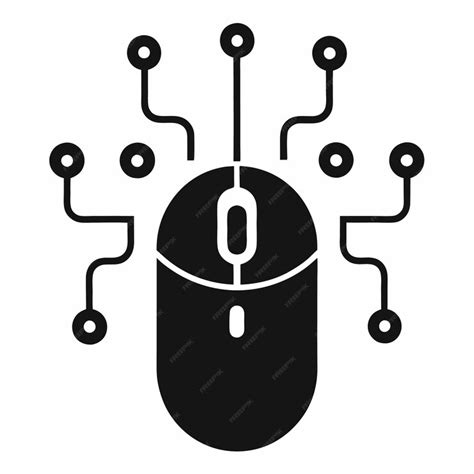 Amazing Hightech Computer Mouse Floating Binary Code Isolated On White Background Premium Ai