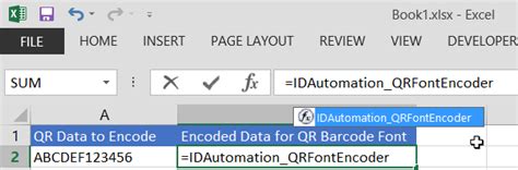 Excel 2d Barcode Vba Font Encoder