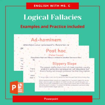 Logical Fallacies PowerPoint By English With Ms C TPT