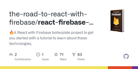 Github The Road To React With Firebase React Firebase Authentication Starter Kit A React