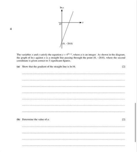Solved The Variables X And Y Satisfy The Equation Y42x−4