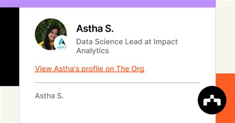 Astha S Data Science Lead At Impact Analytics The Org