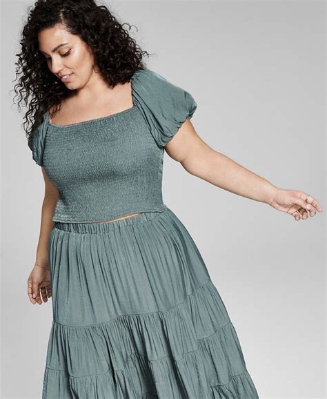 And Now This Trendy Plus Size Smocked Top Macys