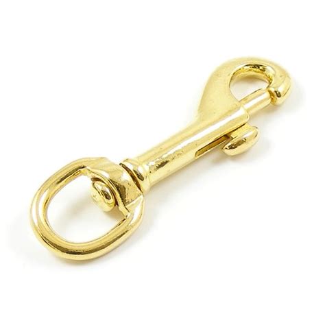 12mm Brass Trigger Clip Round Eye Uk