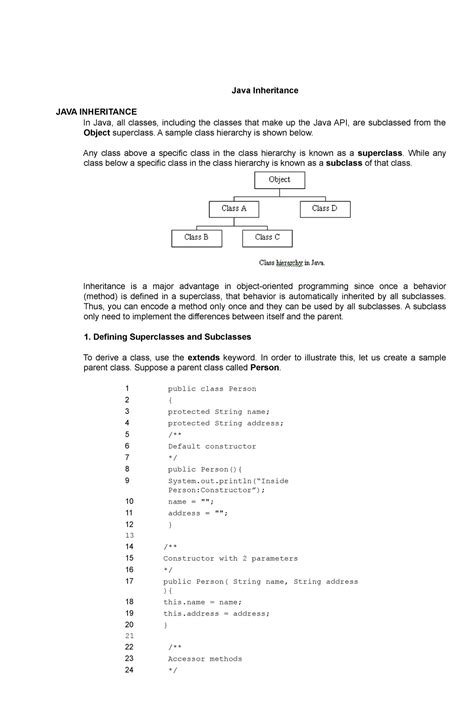 Java Inheritance Java Inheritance Java Inheritance In Java All