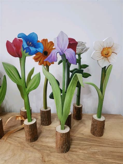 Деревянные декоративные цветы купить в интернет-магазине Ярмарка ...