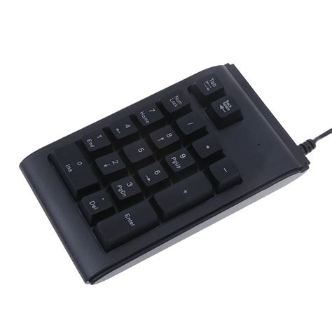 Mini Numeric Keypad With LED Backlight 19 Keys Number Keyboard USB Wired Numpad Waterproof ABS