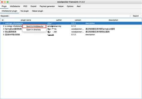 如何把插件send to infodetector · issue 17 · woodpecker framework woodpecker