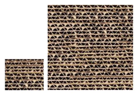 examples of synthesizability scores predicted for textures at different