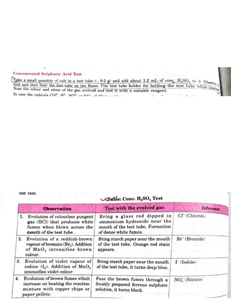 Exp 9 Concentrated Sulphuric Acid Test Pdf