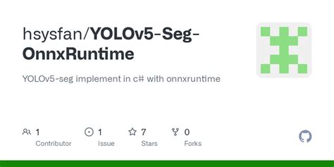 github hsysfan yolov5 seg onnxruntime yolov5 seg implement in c