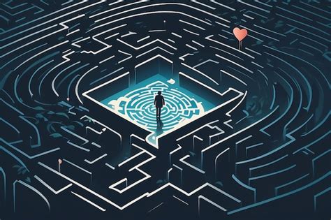 18 Design A Vector Of A Person Navigating A Maze Of Selflove Growth