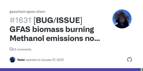 Bugissue Gfas Biomass Burning Methanol Emissions Not Included By