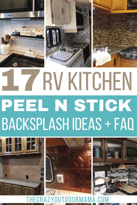 17 Peel And Stick Kitchen Rv Backsplash Ideas The Crazy Outdoor Mama