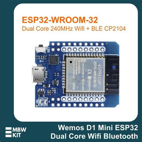 jual wemos d1 mini esp32 minikit dual core 240mhz wifi bluetooth shopee indonesia