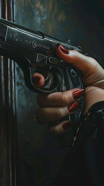Premium Photo Trigger Pull Pistol Moment