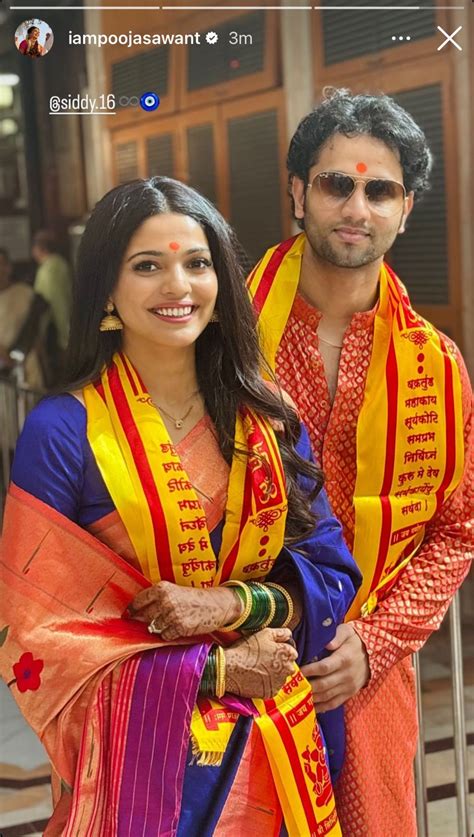 Pooja Sawant And Siddhesh Chavan Seek Blessings At Siddhivinayak Temple After Their Wedding