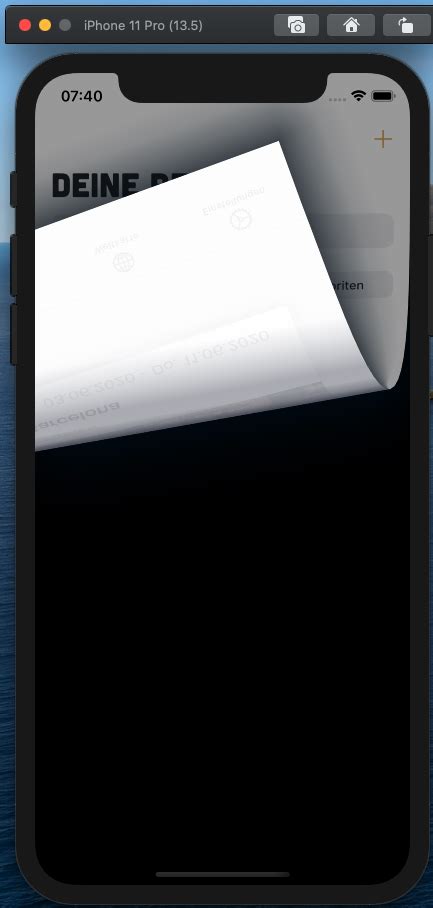 Ios Swift Modal Transition Partial Curl On Dismiss Got Stuck Stack Overflow