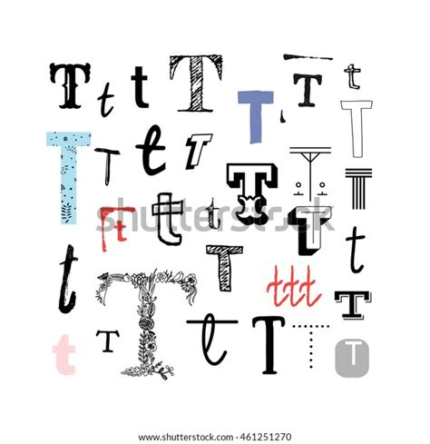 516 T In Different Fonts 图片、库存照片、3d 物体和矢量图 Shutterstock