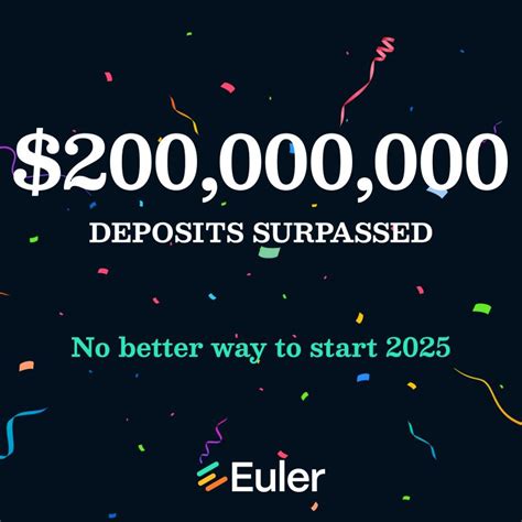 Over 200m In Total Deposits On Euler Were Excited For The Future