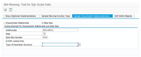 Sap Planning Flexible Data Slices In Sap Bpc With Abap And Sql Script