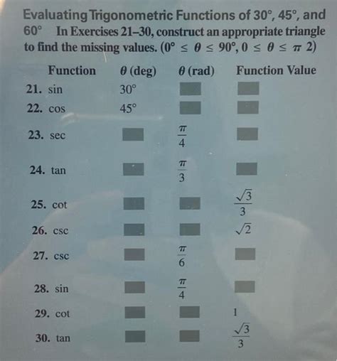 solved evaluating trigonometric functions in exercises 5 8