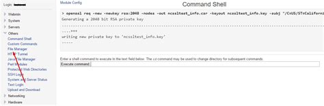 Generating A Csr On Webmin Knowledge Center