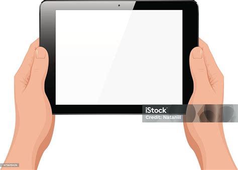 태블릿 Pc 손 인간 손에 대한 스톡 벡터 아트 및 기타 이미지 인간 손 장비 전자책 Istock