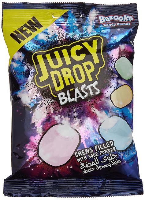 Juicy Drop Blasts Sweets 12 Pack 6 Assorted Flavours In Each Pack Watermelon Lemon