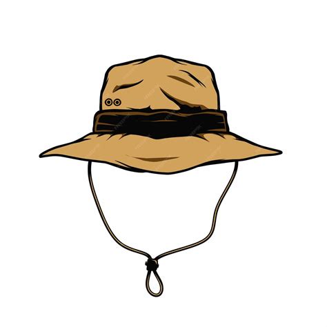Premium Vector Bucket Hat Vector Isolated On White
