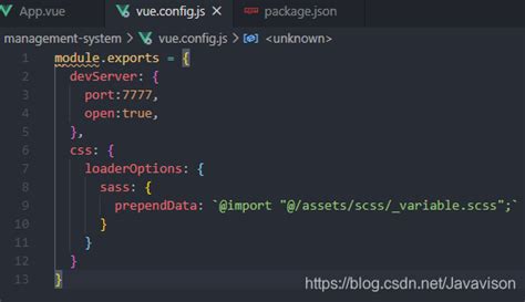 Vue Cli3配置sass Loader报错options Has An Unknown Property Additionaldata
