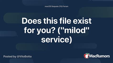 Does This File Exist For You Milod Service Macrumors Forums