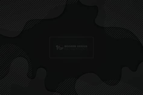 Abstract Black Design Of Fluid Texture Element Overlap Background