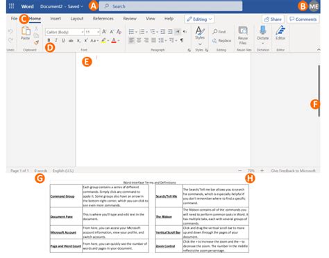 Word For Web Interface Quiz