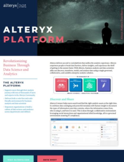Alteryx Automated Data Analytics And Collaboration Platform Carahsoft