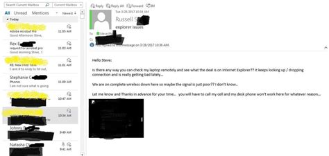 Sender S Name Doesn T Show In Inbox List Microsoft Community