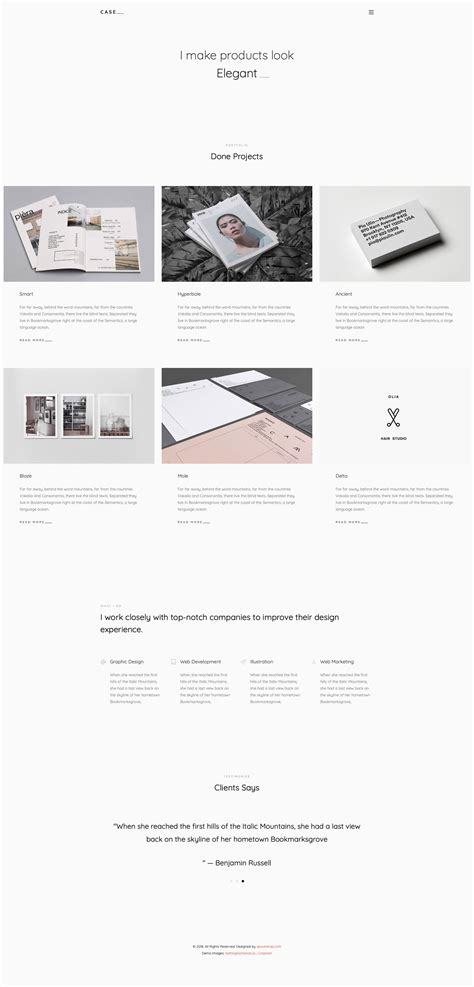 Case Free Responsive Html5 Bootstrap Portfolio Template Htmltemplates Co