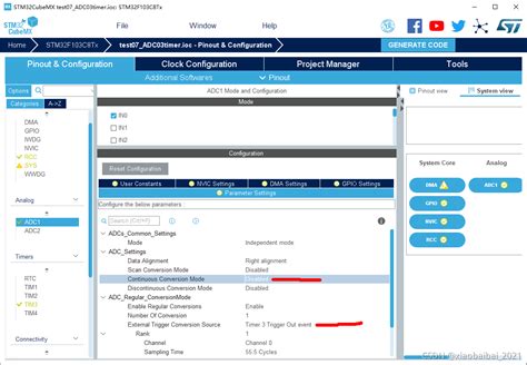 【stm32cubemx】0008 Hal库开发：adc的四种用法：轮询、中断、dma、定时器触发adc要开中断吗 Csdn博客