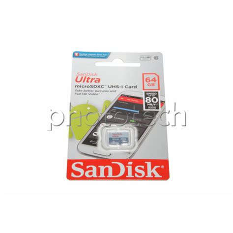Cart O Micro Sd Sandisk Ultra Gb Class Mb S Microsdxc Uhs I