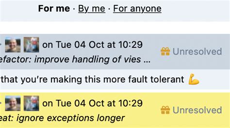 can see but can t resolve comments for me if i set my username with