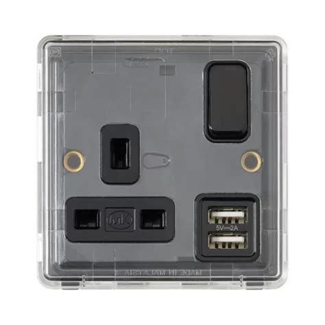 MK Dimensions USB Integrated SwitchSocket Modules Honeywell