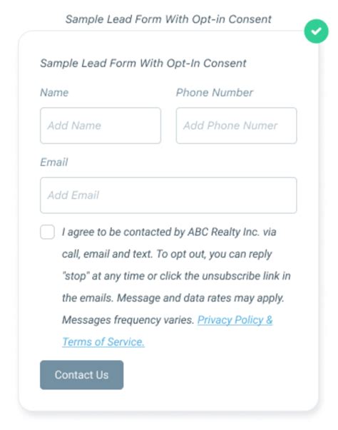 How To Obtain Proper Opt In Consent On Your Website Follow Up Boss Help Center