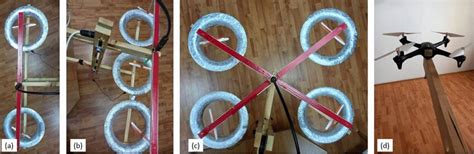 top view of therie array setup mounts for ionic thrust measurements