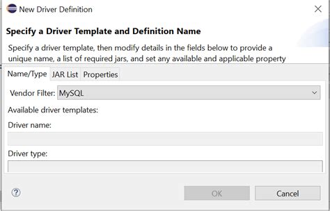 Java How Do I Add Mysql Jdbc Driver When Creating A Driver Definition Stack Overflow